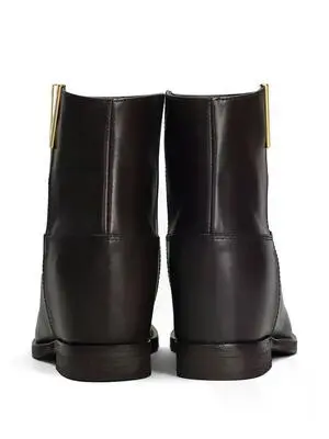 VIA ROMA 15 V-plaque Inner-wedge Heel Ankle Boots