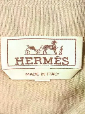 Hermès 2010s Contrast-stitch Polo Shirt