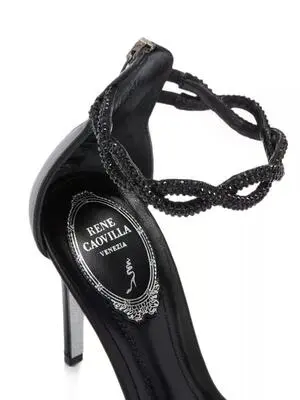 Rene Caovilla Embellished Braided Sandals