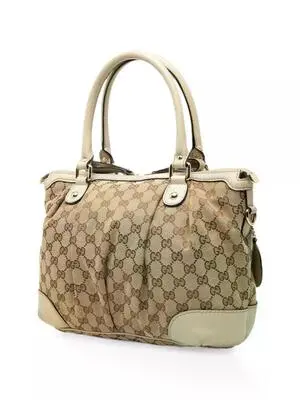 Gucci 2000-2015 Gg Canvas Sukey Satchel - Neutrals
