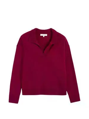 Chinti & Parker Collared Long-sleeve Sweater - Red