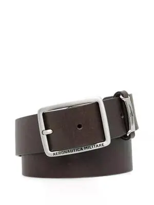 AERONAUTICA MILITARE Logo Buckle Belt - Brown