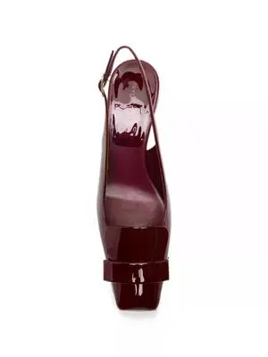 SERGIO ROSSI Patent Leather Buckle-detail Pumps