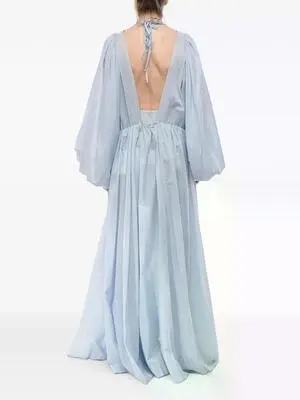 DI STAVNITSER Lucci Balloon-sleeve Maxi Dress