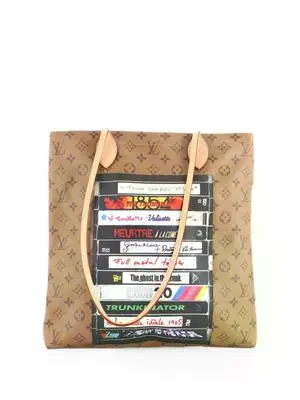 LOUIS VUITTON Carry It Limited Edition Video Tape Reverse Monogram Canvas Tote Bag - Brown