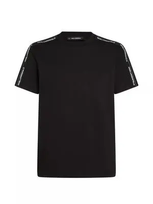 Karl Lagerfeld Logo-tape T-shirt - Black