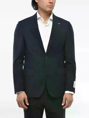 Corneliani Single-breasted Flap-pocket Jacket - Blue