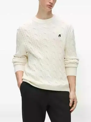 Karl Lagerfeld Cameo Cable-knit Sweater