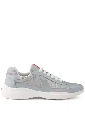 Prada America's Cup Logo-patch Sneakers - Grey
