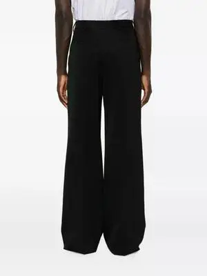 Saint Laurent Pressed Crease Wide-leg Trousers