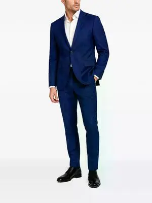 BOSS Check-pattern Single-breasted Suit - Blue