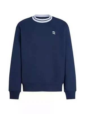 Karl Lagerfeld Ikon Striped-neck Sweatshirt