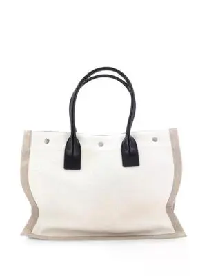 Saint Laurent Rive Gauche Tote Bag - Neutrals
