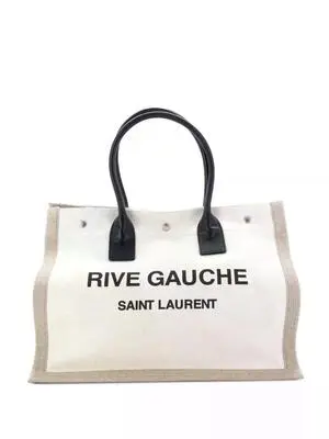 Saint Laurent Rive Gauche Tote Bag - Neutrals