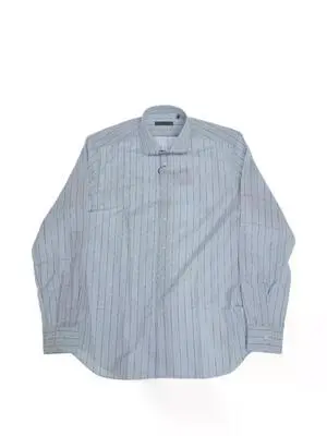 Corneliani Striped French-collar Shirt