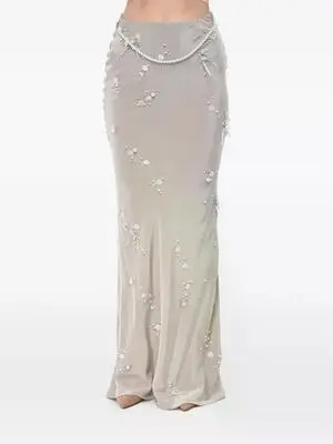 Bernadette Jolene Embroidered Silk Skirt