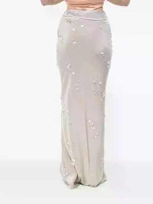 Bernadette Jolene Embroidered Silk Skirt