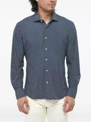 ALESSANDRO GHERARDI Patterned-fabric French-collar Shirt