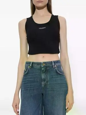 Dolce & Gabbana Ribbed Cropped Top