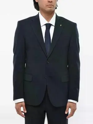 Corneliani Single-breasted Flap-pocket Blazer - Blue