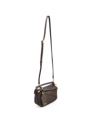 Loewe Mini Featherlight Puzzle Bag In Nappa Lambskin