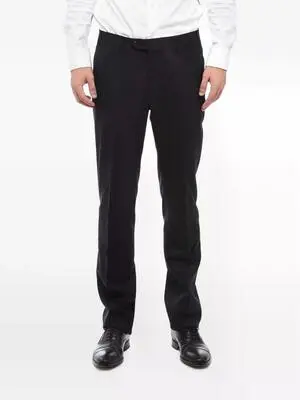 Corneliani Leader Virgin-wool Trousers - Black