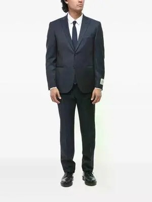 Corneliani Single-breasted Peak-lapel Suit - Blue