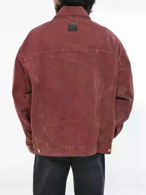 Off-White Garment-dyed Patch-pocket Denim Jacket