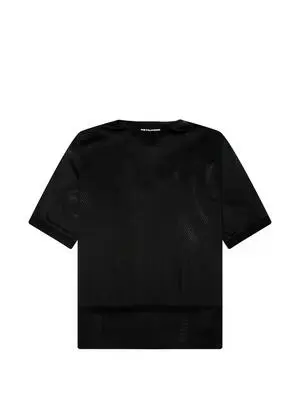 METALWOOD STUDIO Quarter-zip Jersey Polo Shirt - Black