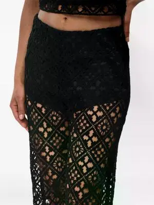 Off-White Crochet-knit Palazzo Trousers