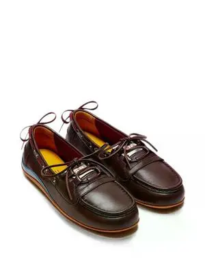LILI CURIA Mara Leather Boat Shoes