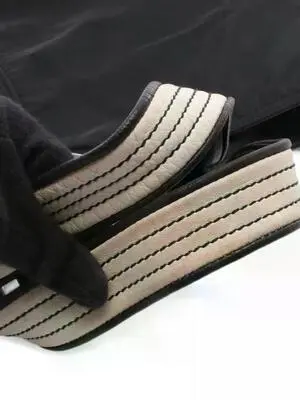 Prada 2000s Triangle Logo Tote Bag
