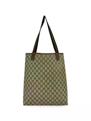Gucci Gg Supreme Web Tote Bag