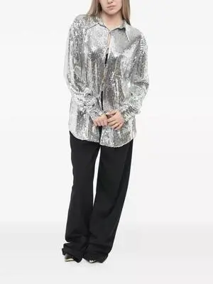 Giuseppe Di Morabito Sequin Embellished Shirt - Silver