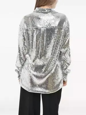 Giuseppe Di Morabito Sequin Embellished Shirt - Silver