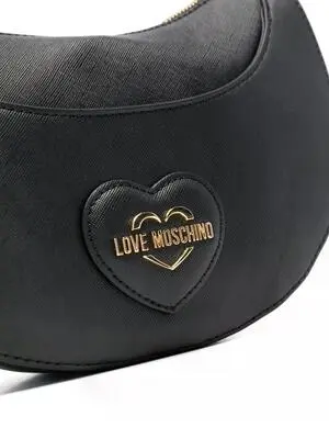 Moschino Logo-plaque Heart-patch Shoulder Bag