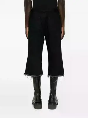 Rick Owens Bolan Cut-off Denim Shorts