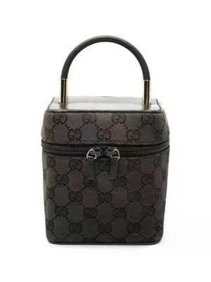 Gucci Gg Canvas Vanity Bag - Brown