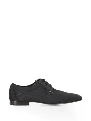 TOD'S Moiré Effect Patent Lace-up Oxford Shoes