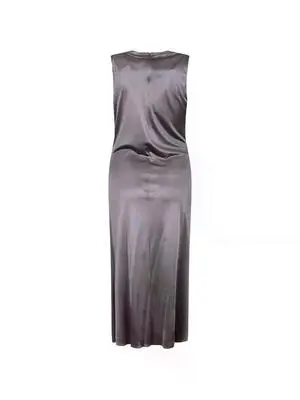 Pinko Sleeveless Gathered Midi Dress