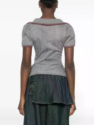 VIVIENNE WESTWOOD Pinstriped Peplum Top