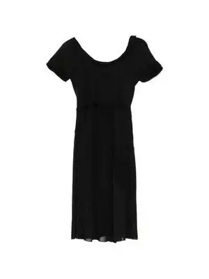 Marc Jacobs Pleated Midi Dress - Black