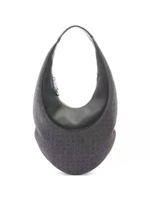 BVLGARI Logomania Canvas Shoulder Bag - Grey