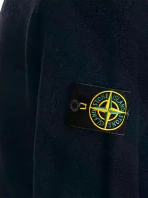 Stone Island 5100012 Rws Wool Zip-up Jumper - Blue