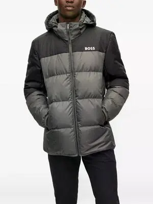 BOSS Logo-print Hooded Down Jacket