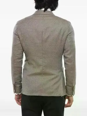 Corneliani Geometric-pattern Wool Blazer