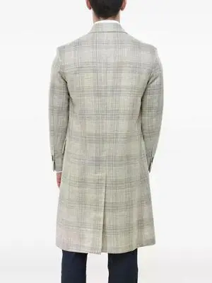 Corneliani Virgin-wool Checked Coat