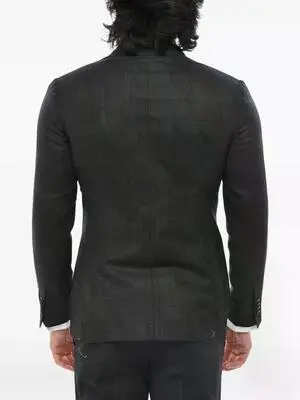 Corneliani Cc Collection Checked Single-breasted Blazer