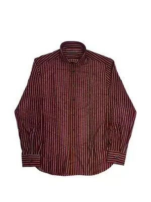 Corneliani Striped French-collar Shirt