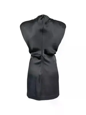 Federica Tosi Ruched Mock Neck Mini Dress